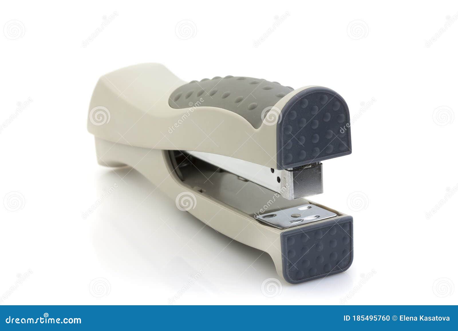 Gray Stapler on a White Background Stock Photo - Image of fastener ...