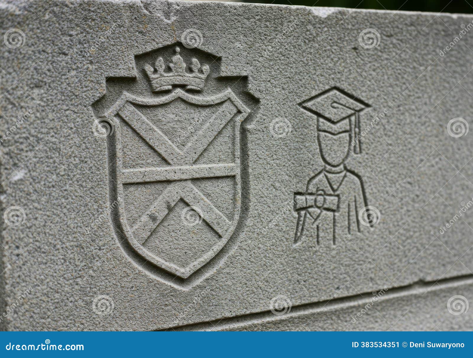 Graduation Cap Symbol Floating In The Air In Continuous Line Drawing ...