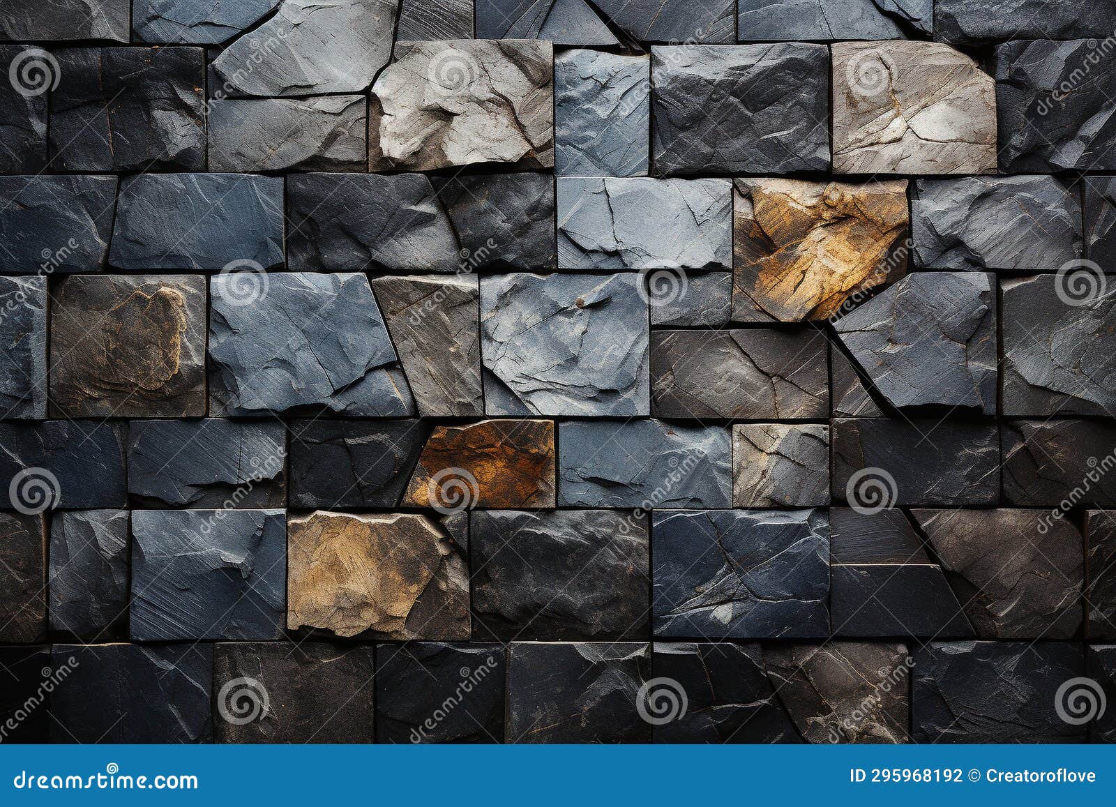 Gray Stone Rectangle Style Tiles Background Stock Illustration ...