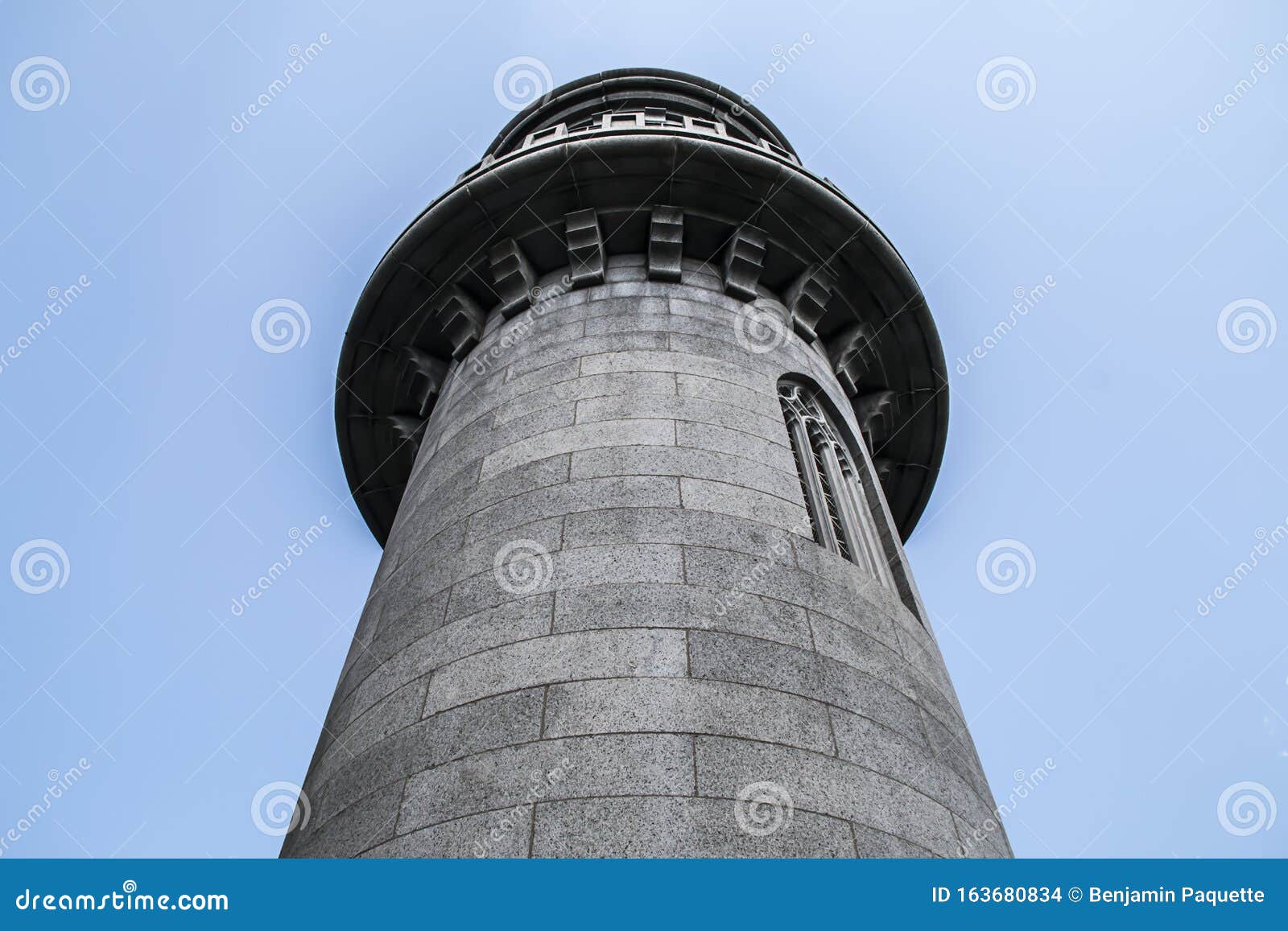 Gray Stone Tower in Front of a Blue Sky Stock Photo - Image of airport ...