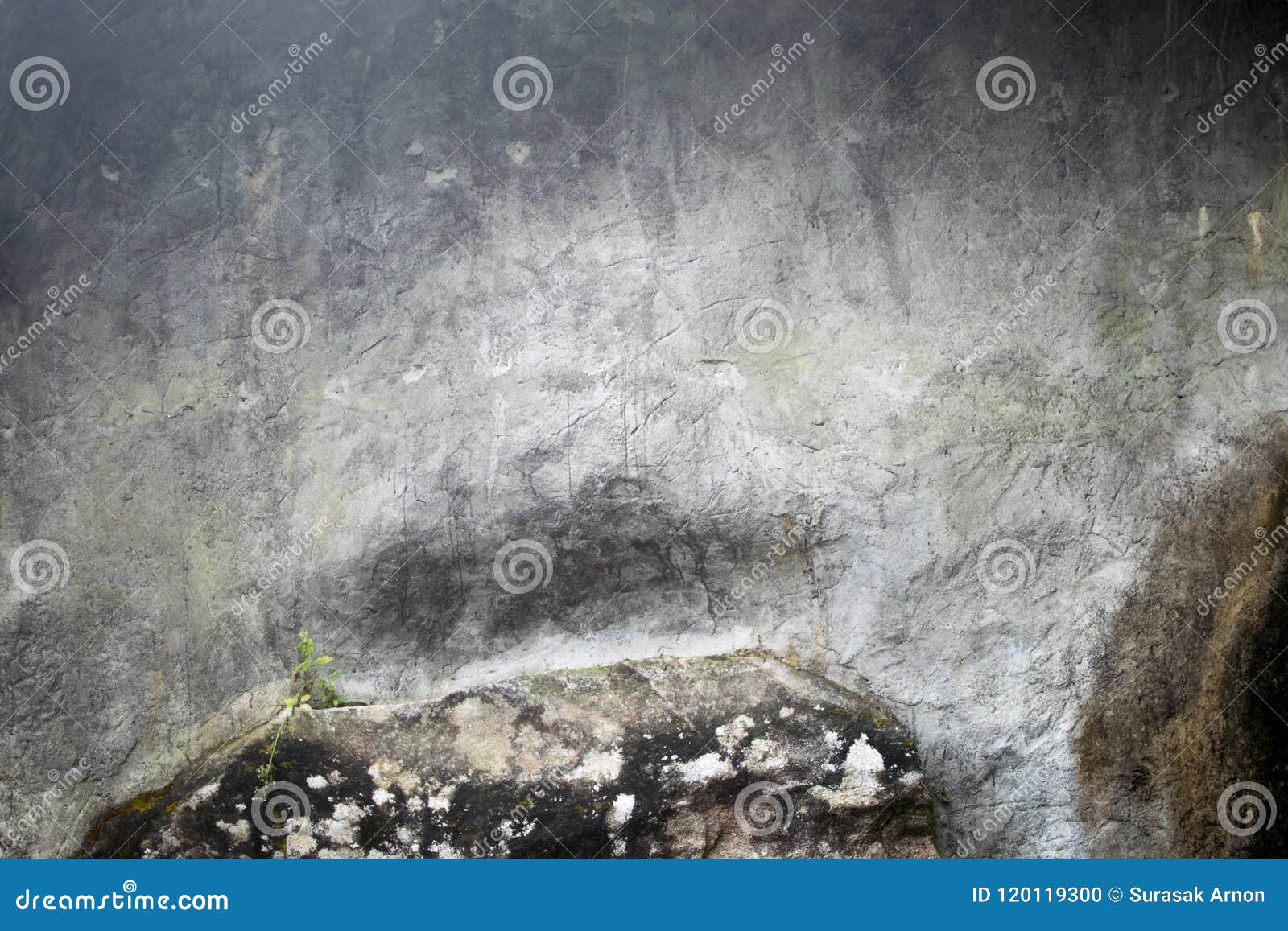 Gray Stone Wall Background in Cave Stock Photo - Image of ancient ...