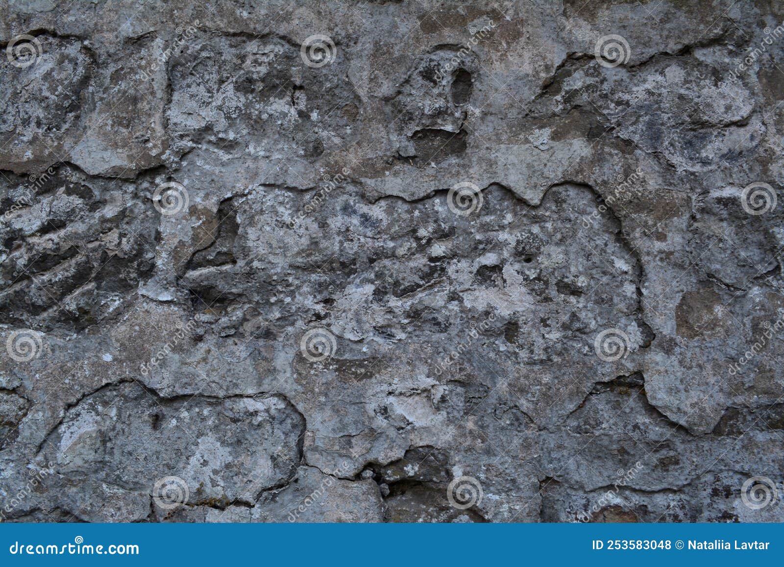 Gray Stone Wall. Background. Textured Surface. Stock Photo - Image of ...