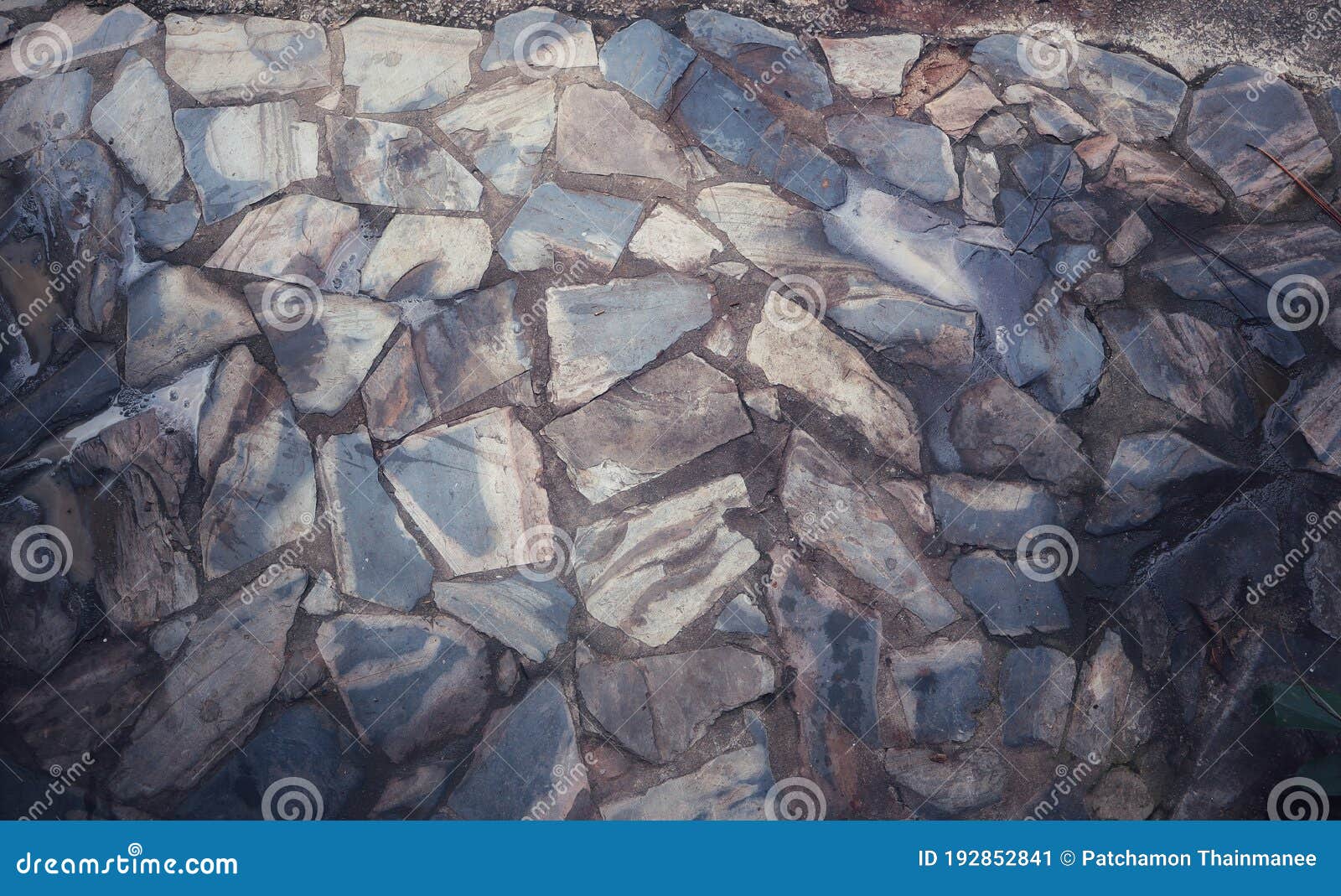 Gray Stone Wall Texture Top View. Nice Design. Image for Copy Space ...