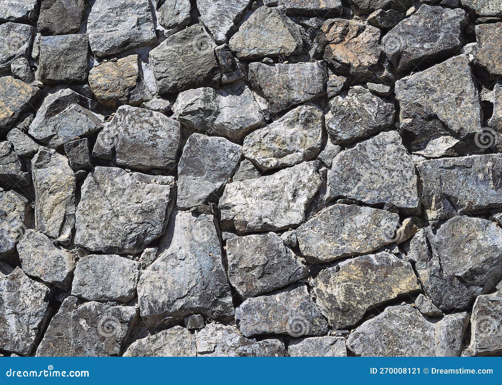 Gray Stones Wall and Rocks Texture Background Stock Image - Image of ...