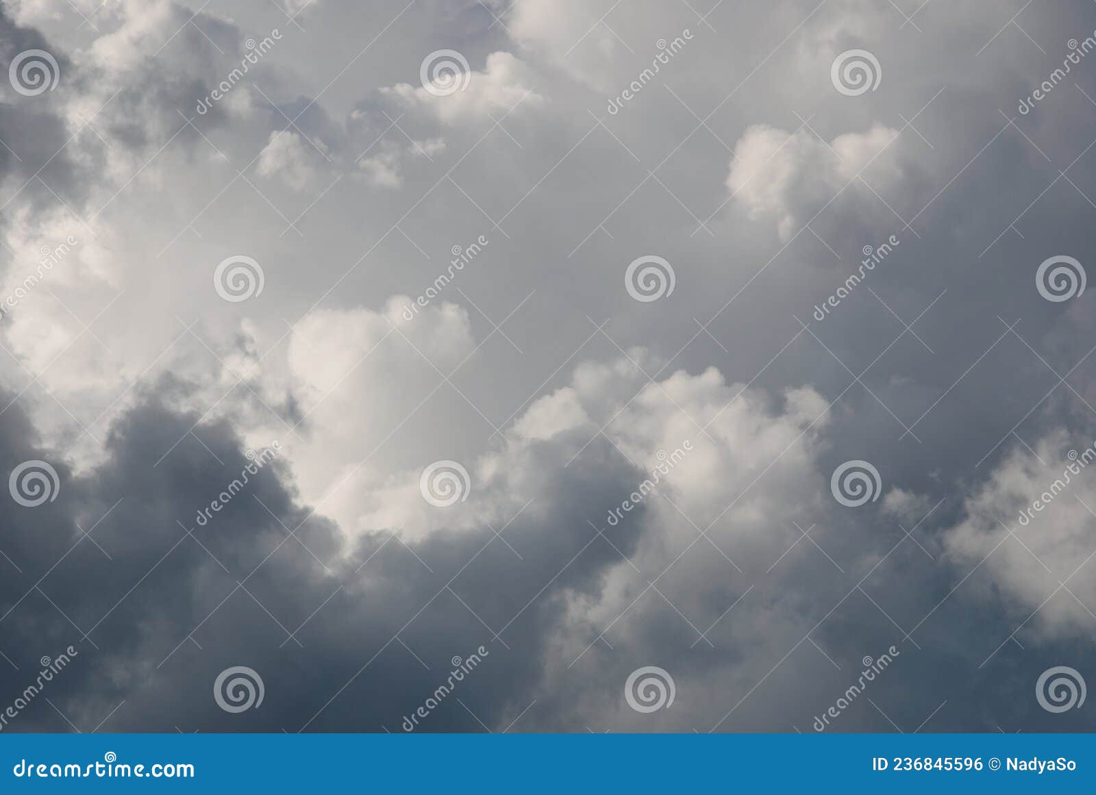 Gray Stormy Sky with Heavy Clouds in Sunlight Stock Photo - Image of ...