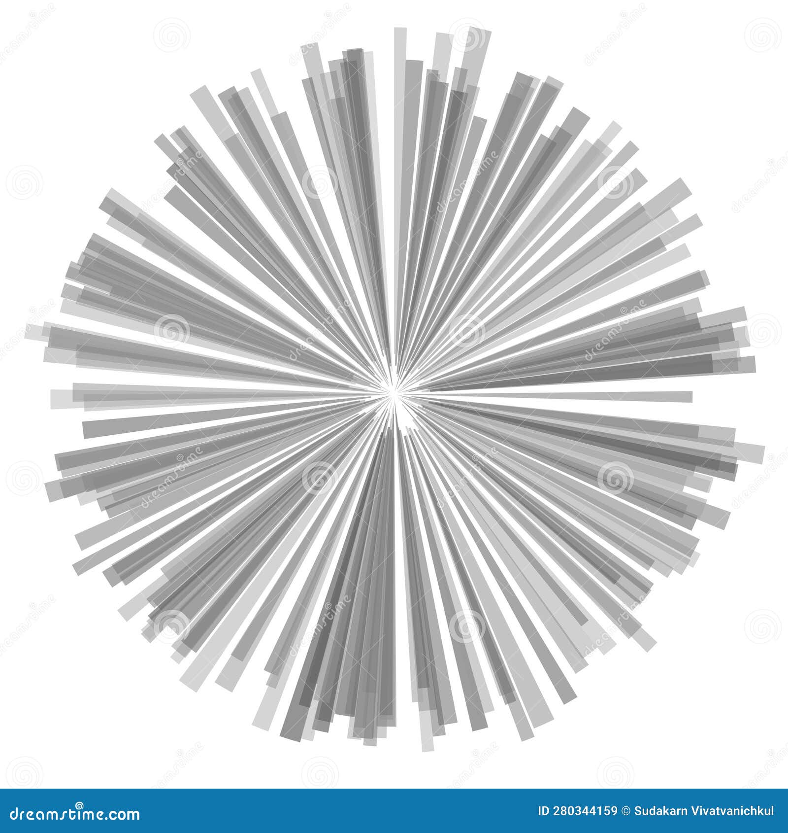Gray Sunburst Circle Illustration. Stock Image - Illustration of ...