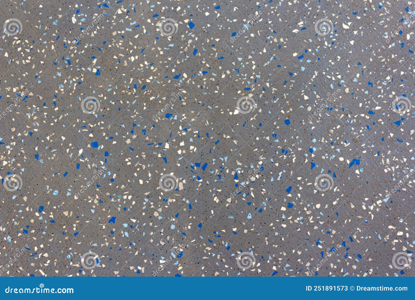 A Gray Surface with Colored Particles Arranged Randomly. Clusters of ...