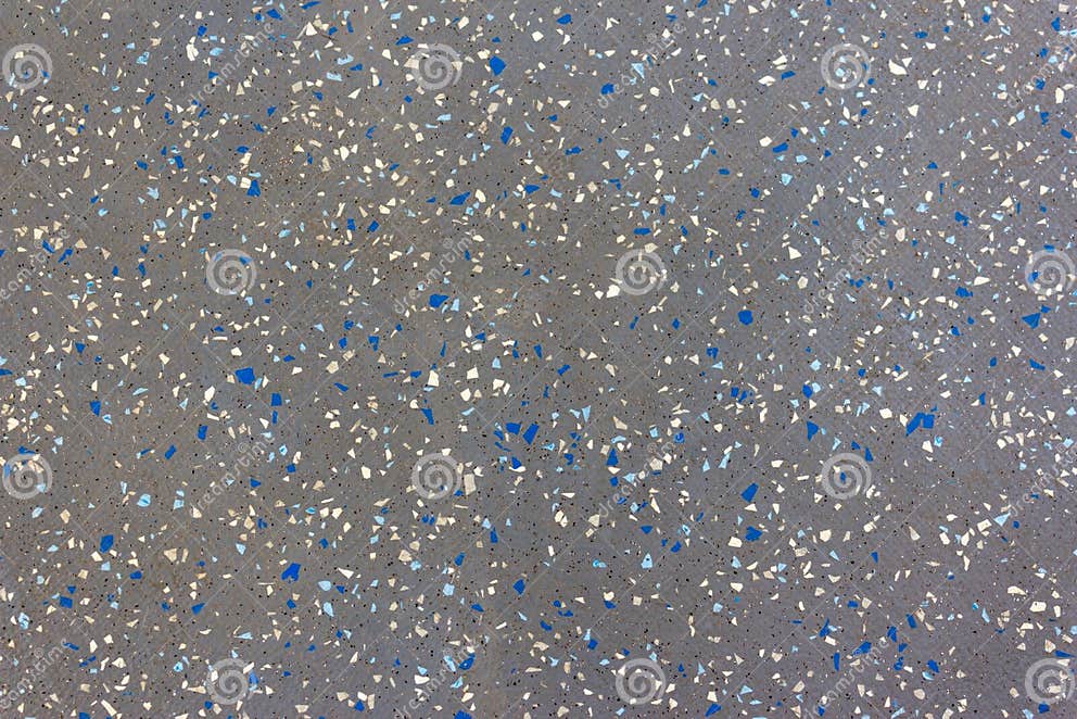 A Gray Surface with Colored Particles Arranged Randomly. Clusters of ...