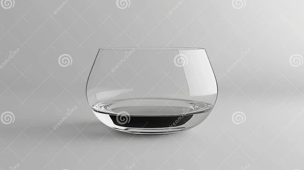 On a Gray Surface, a Half-full Glass of Water Casts a Visible Shadow. Stock Photo - Image of ...