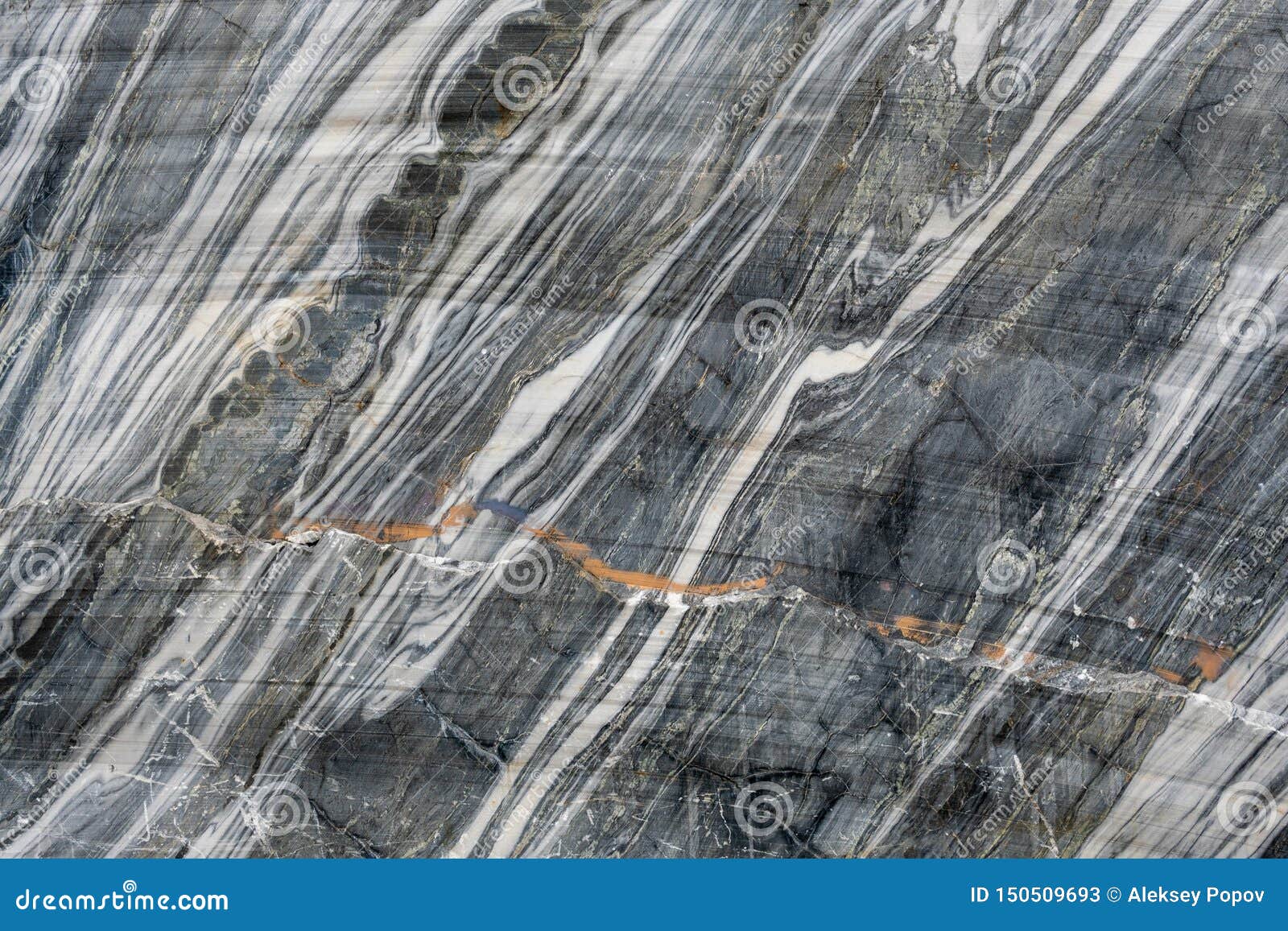 Gray Surface of Marble Stone with Striped Streaks Stock Image - Image ...