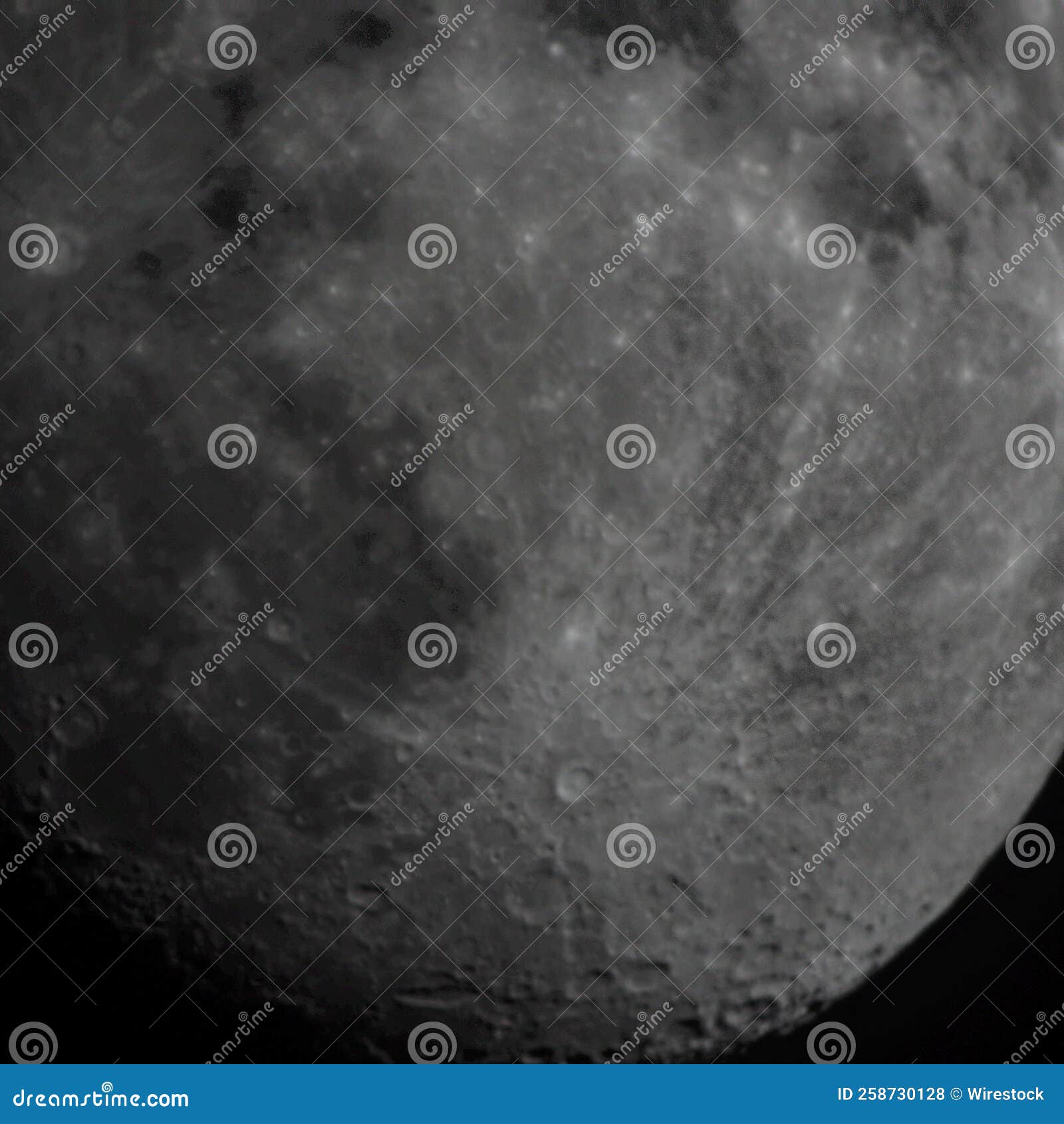 Gray Surface of the Moon from the Space Stock Photo - Image of cosmic ...