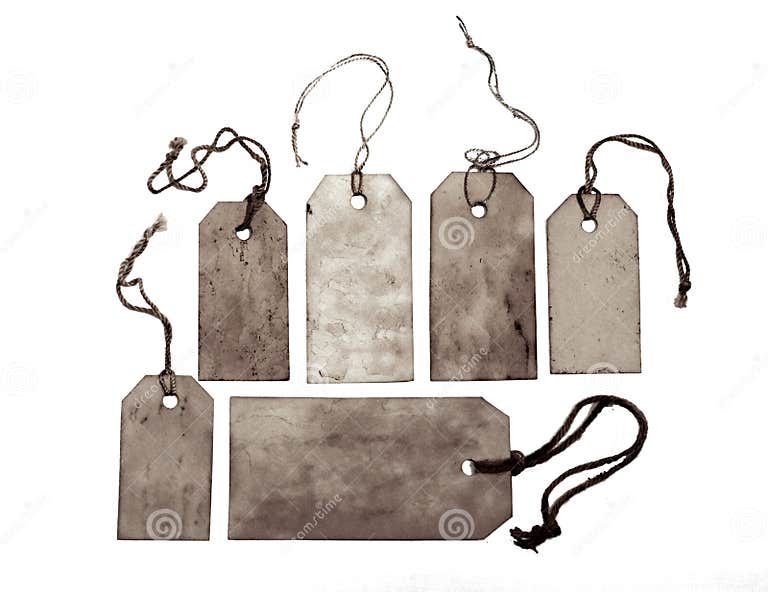 Gray tags stock photo. Image of note, aged, nametag, sale - 12129412