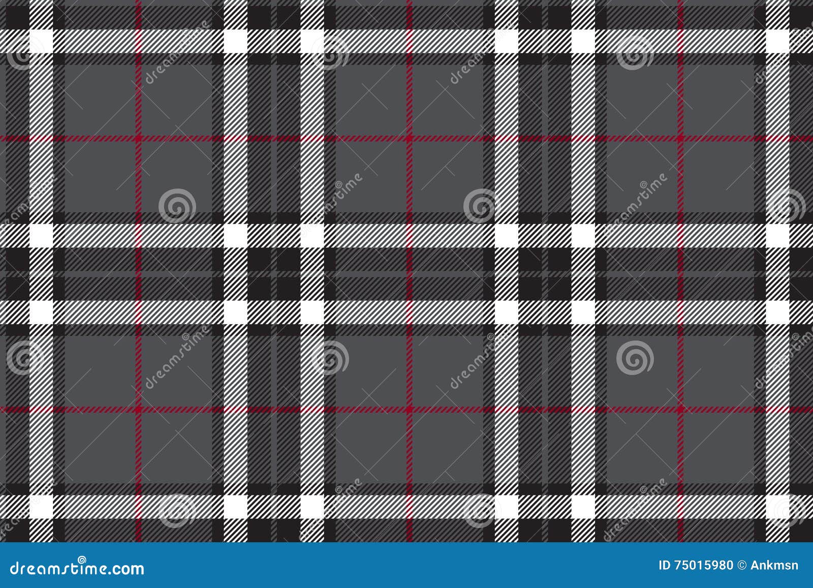 Gray Tartan Fabric Textire Seamless Pattern Stock Vector - Illustration ...