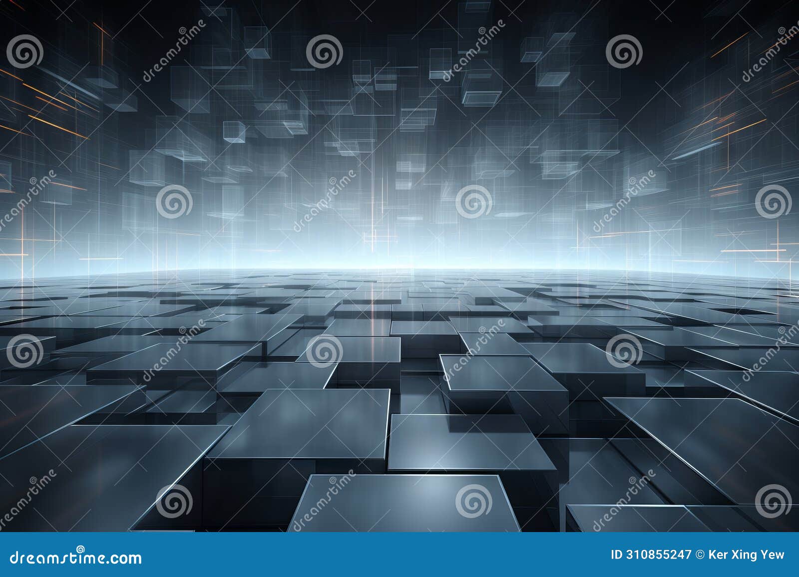 Gray Tech Backdrop for Innovation Stock Illustration - Illustration of ...