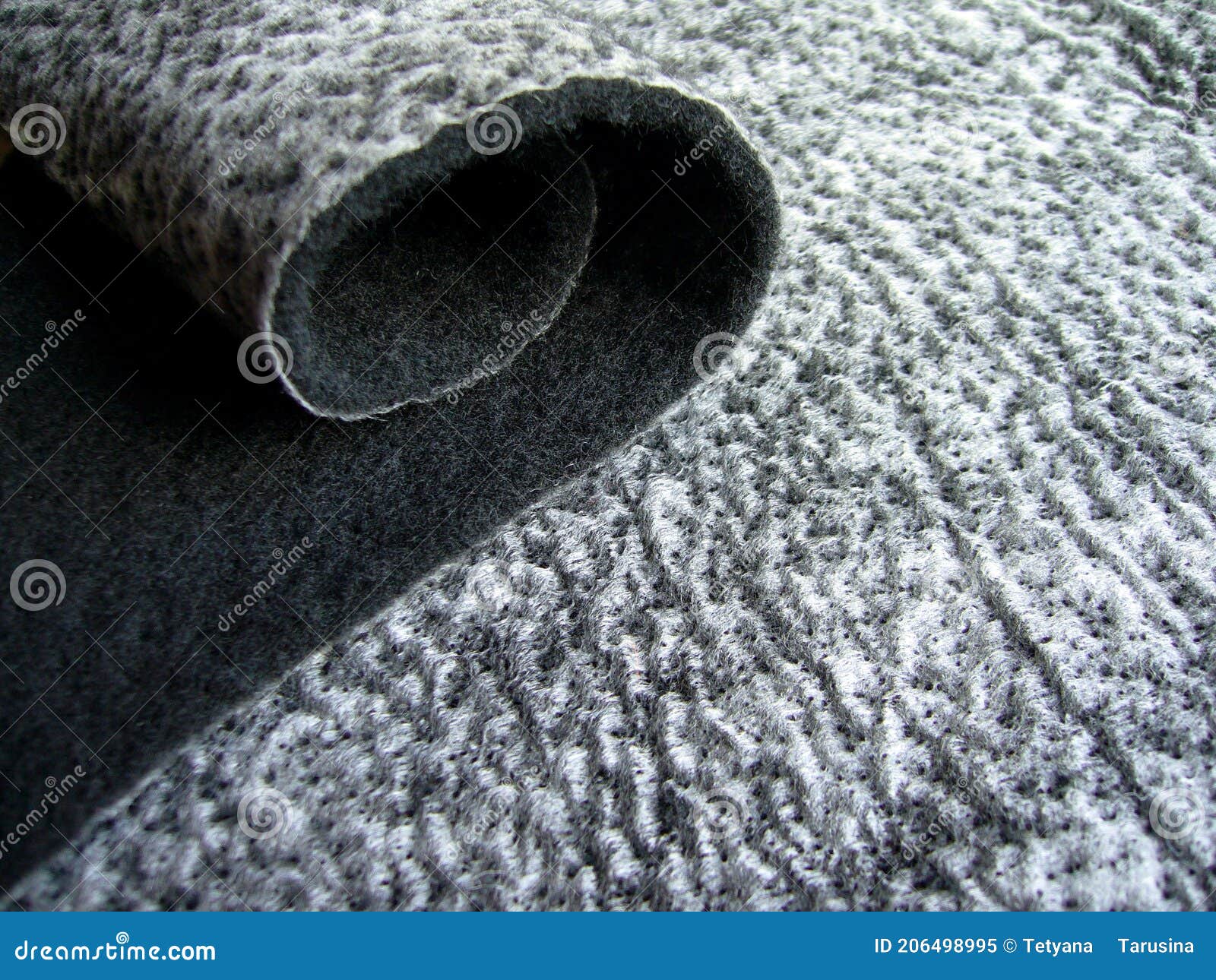 Gray Technical Fabric Thinsulate Insulation. Stock Image - Image of ...