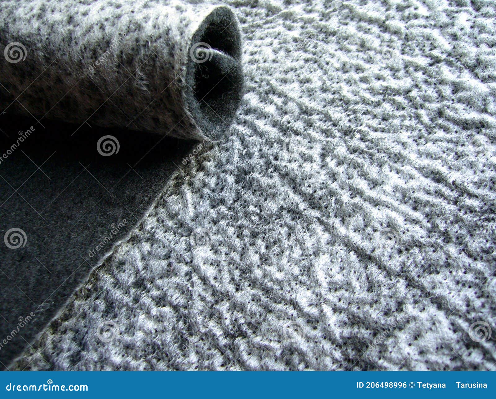 Gray Technical Fabric Thinsulate Insulation. Stock Photo - Image of ...