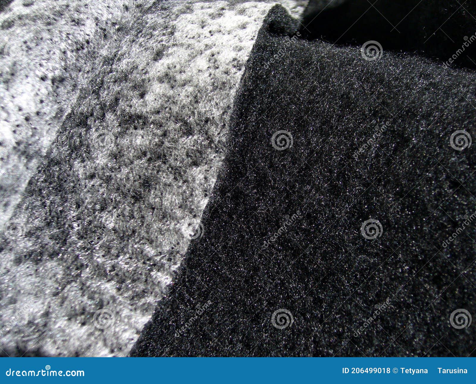 Gray Technical Fabric Thinsulate Insulation. Stock Photo - Image of ...
