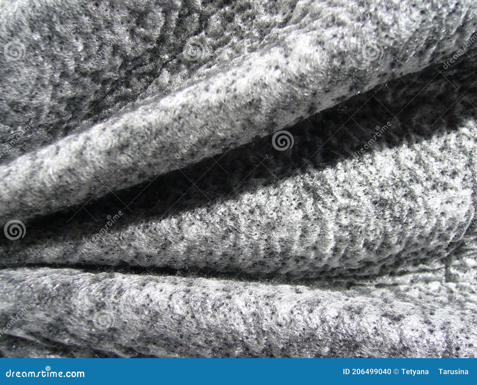 Gray Technical Fabric Thinsulate Insulation. Stock Photo - Image of ...