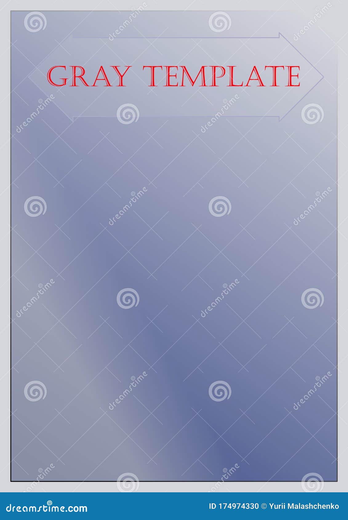Gray Template with Free Place for Text. Stock Vector - Illustration of ...