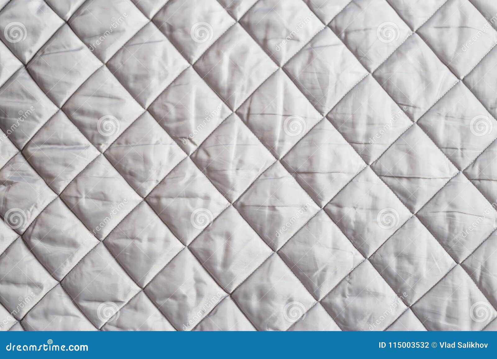Gray Textile Diamond Pattern. Insulated Material. Stock Photo - Image ...