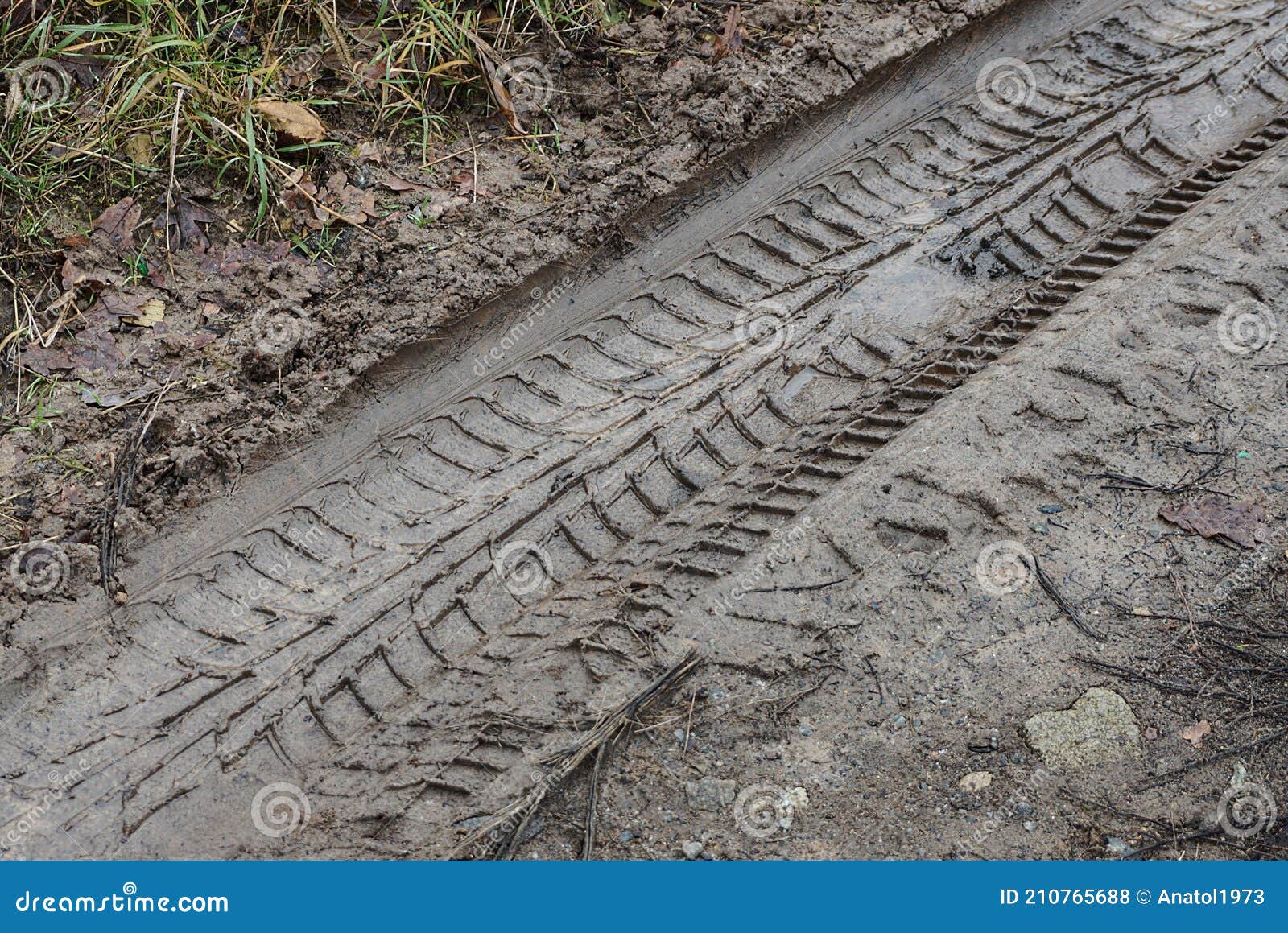 Gray Texture from a Car Trail of Wet Clay Stock Photo - Image of dirt ...