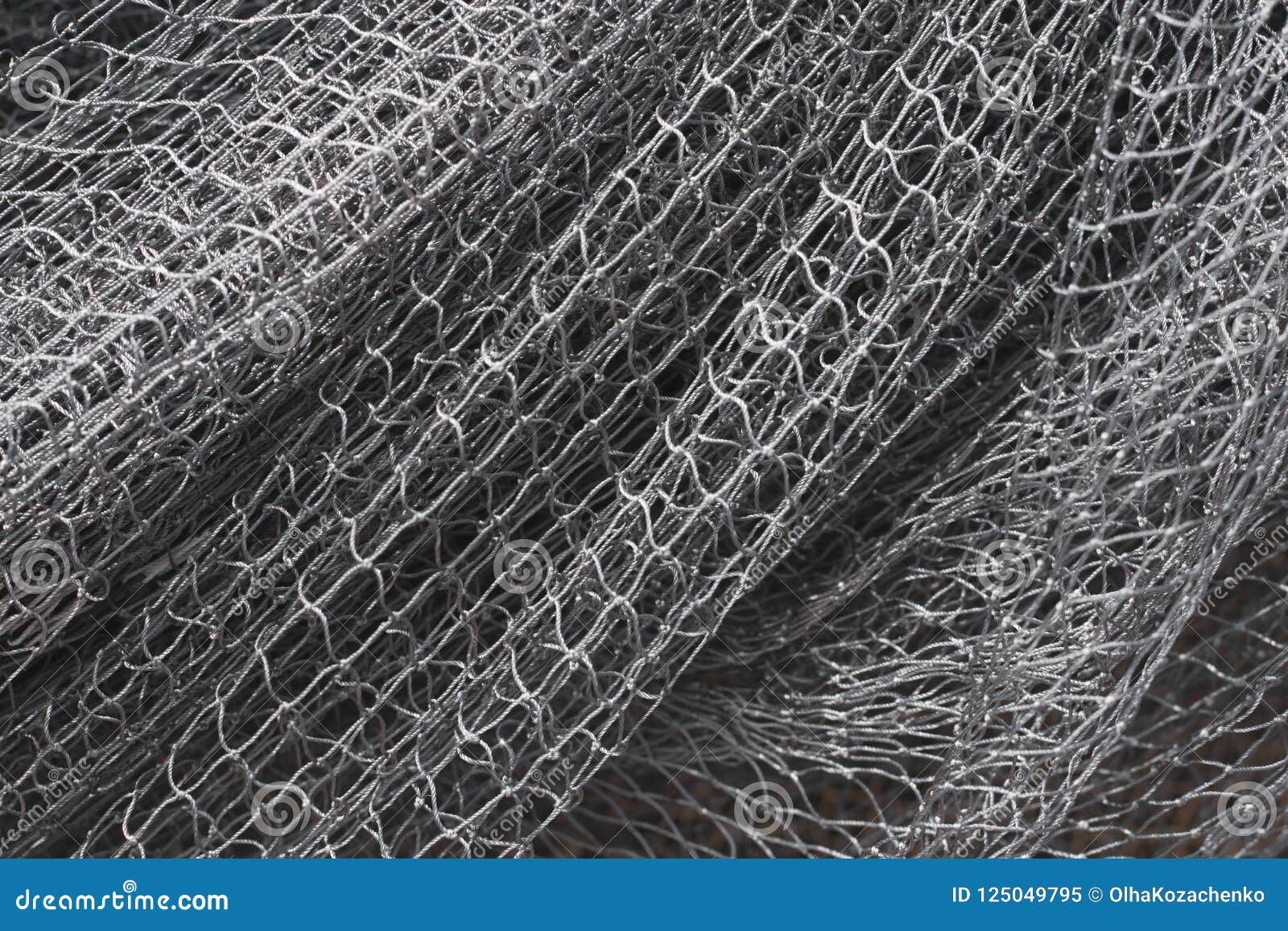 Gray Texture Fishing Net. Close Up Pattern Stock Image - Image of ...