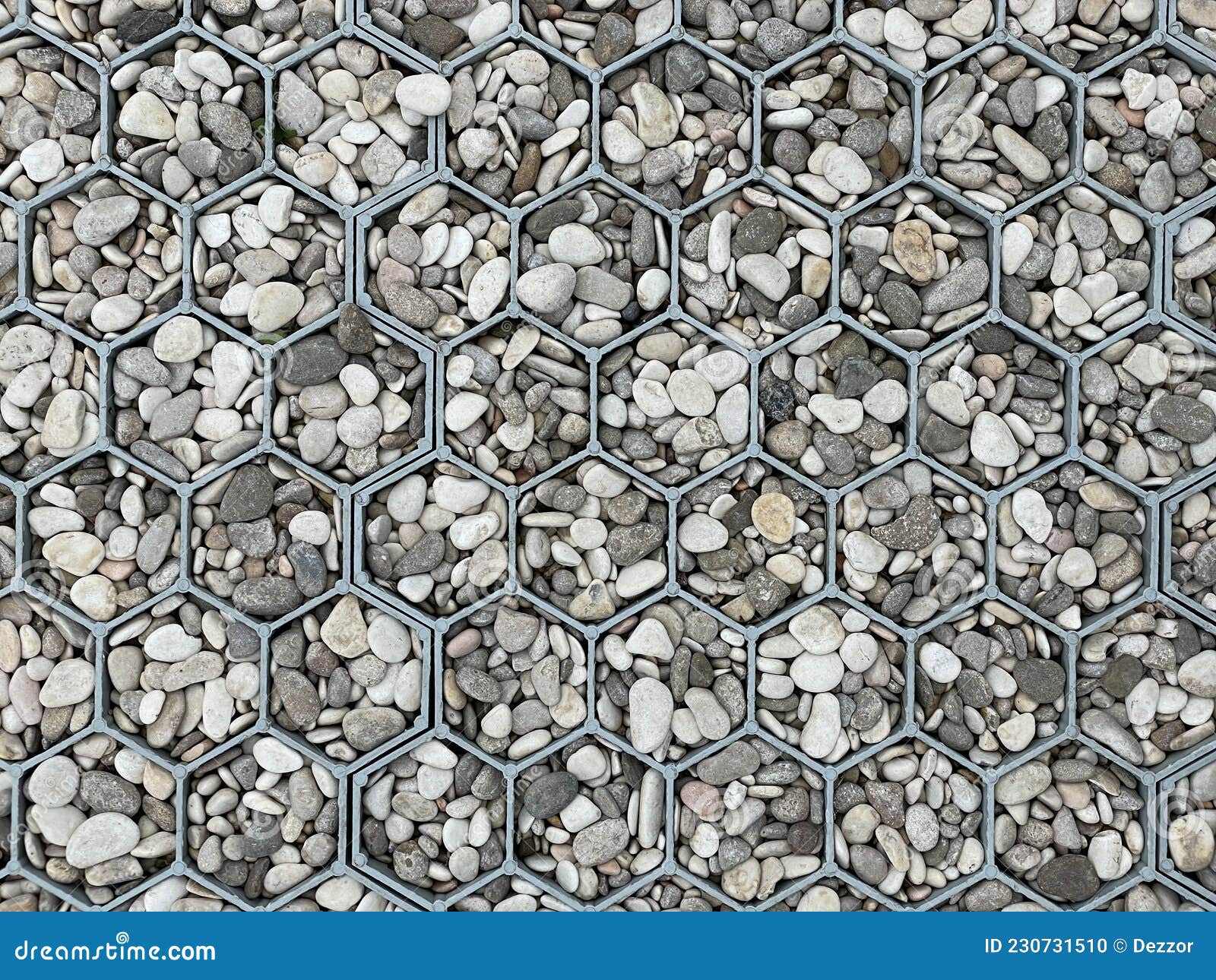 Gray Texture with a Metal Grating in the Form of Honeycombs Inside ...