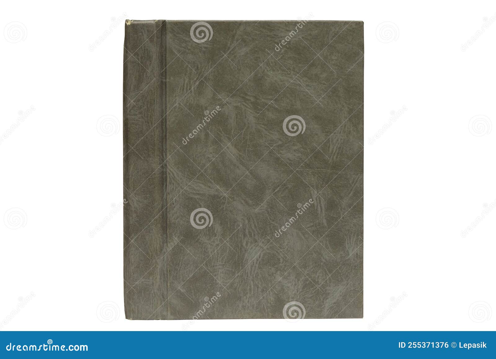 Gray Textured Book Cover on a White Background, Isolate. Stock Photo ...