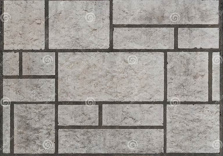 Gray Tile Stone Floor for Exterior. Top View of the Pattern Stock Image ...