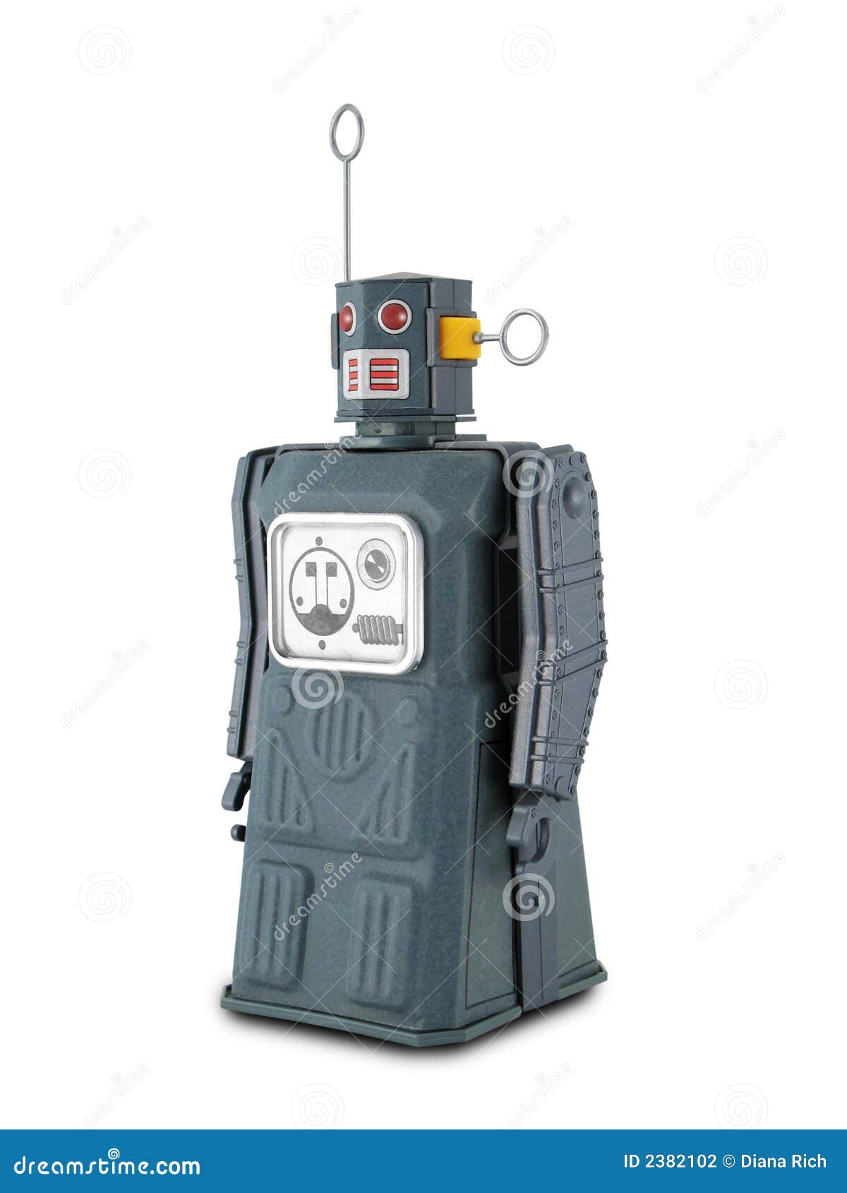 Gray Tin Toy Robot stock photo. Image of robot, windup - 2382102