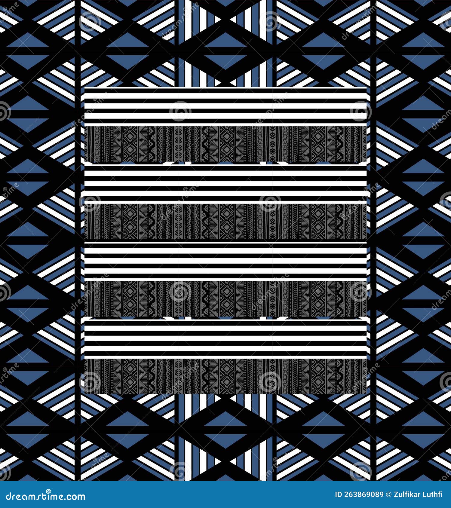 Gray Triangular Ethnic Pattern and Gray Basic White Line Stock ...