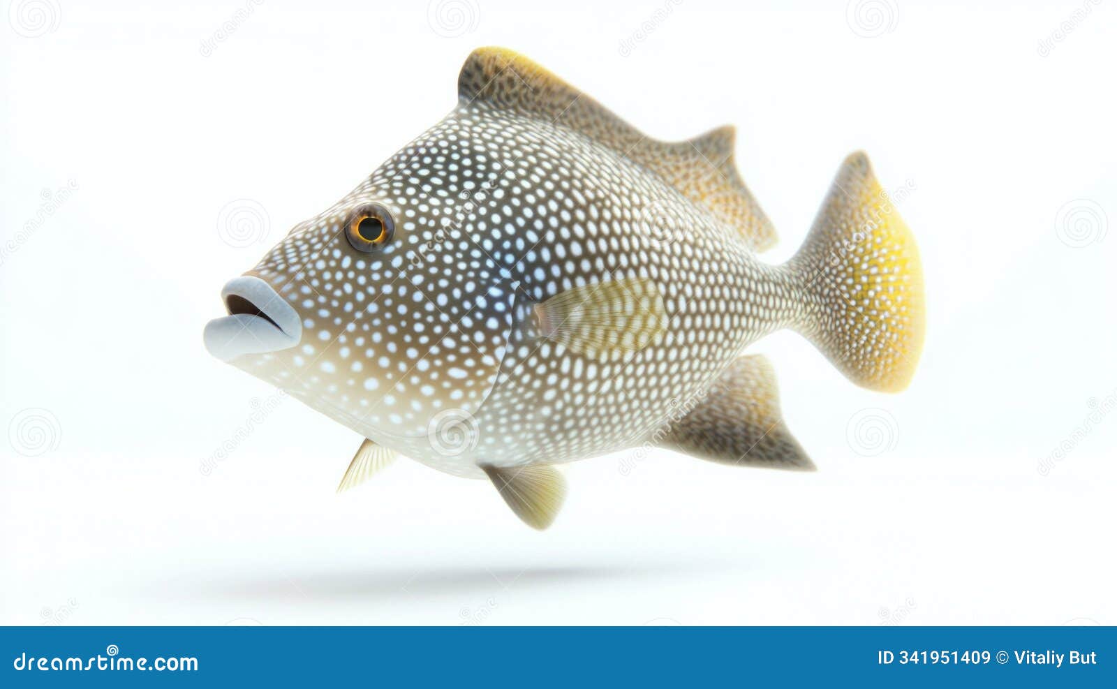 Gray Triggerfish Fish Gulf Of Mexico Cartoon Drawing Stock Illustration ...