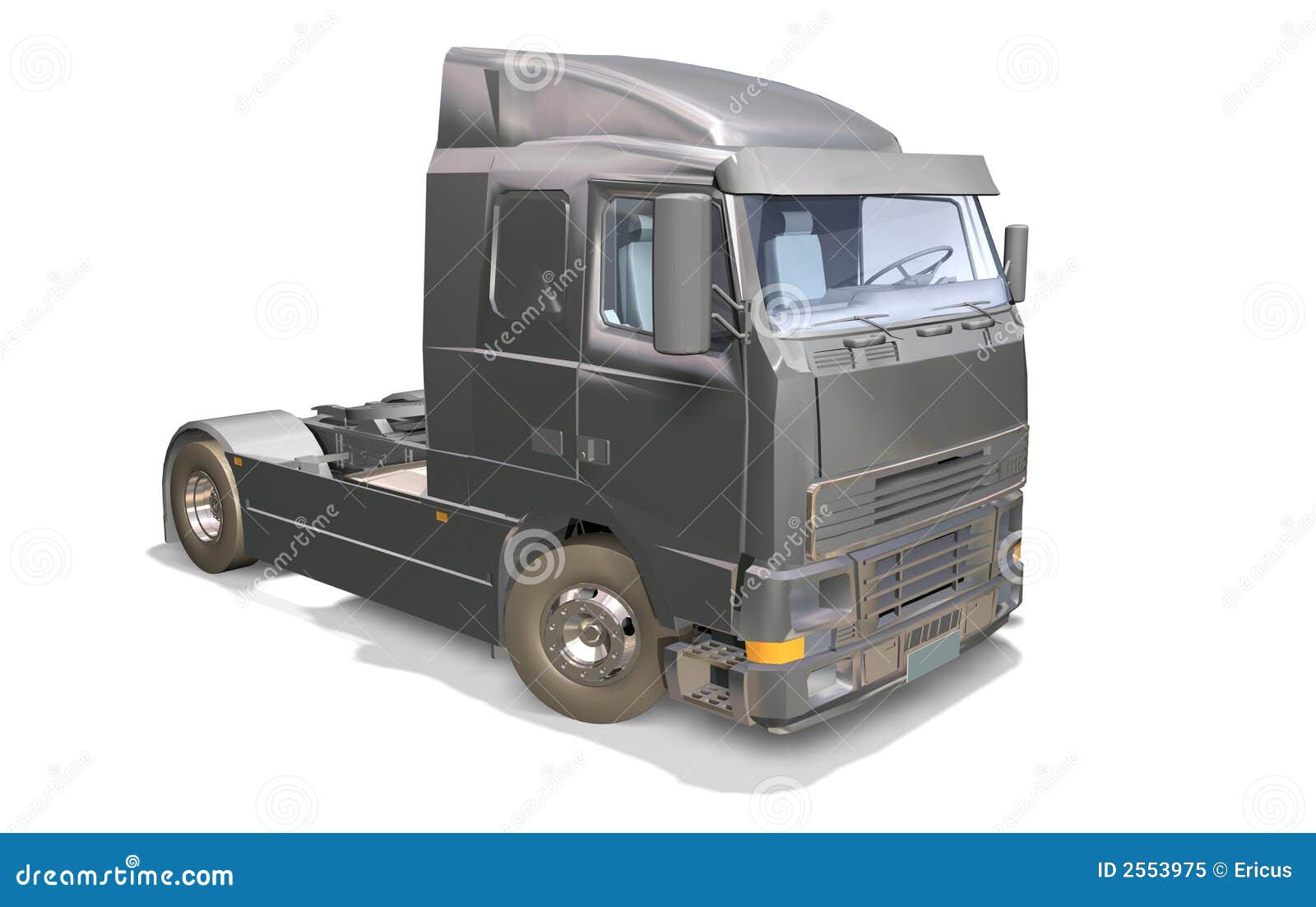 Gray Truck Royalty-Free Stock Photo | CartoonDealer.com #2553975