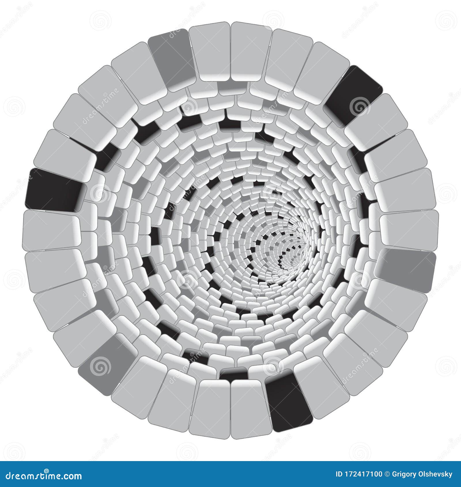 Gray Vector Spiral Pattern or Texture Stock Vector - Illustration of ...
