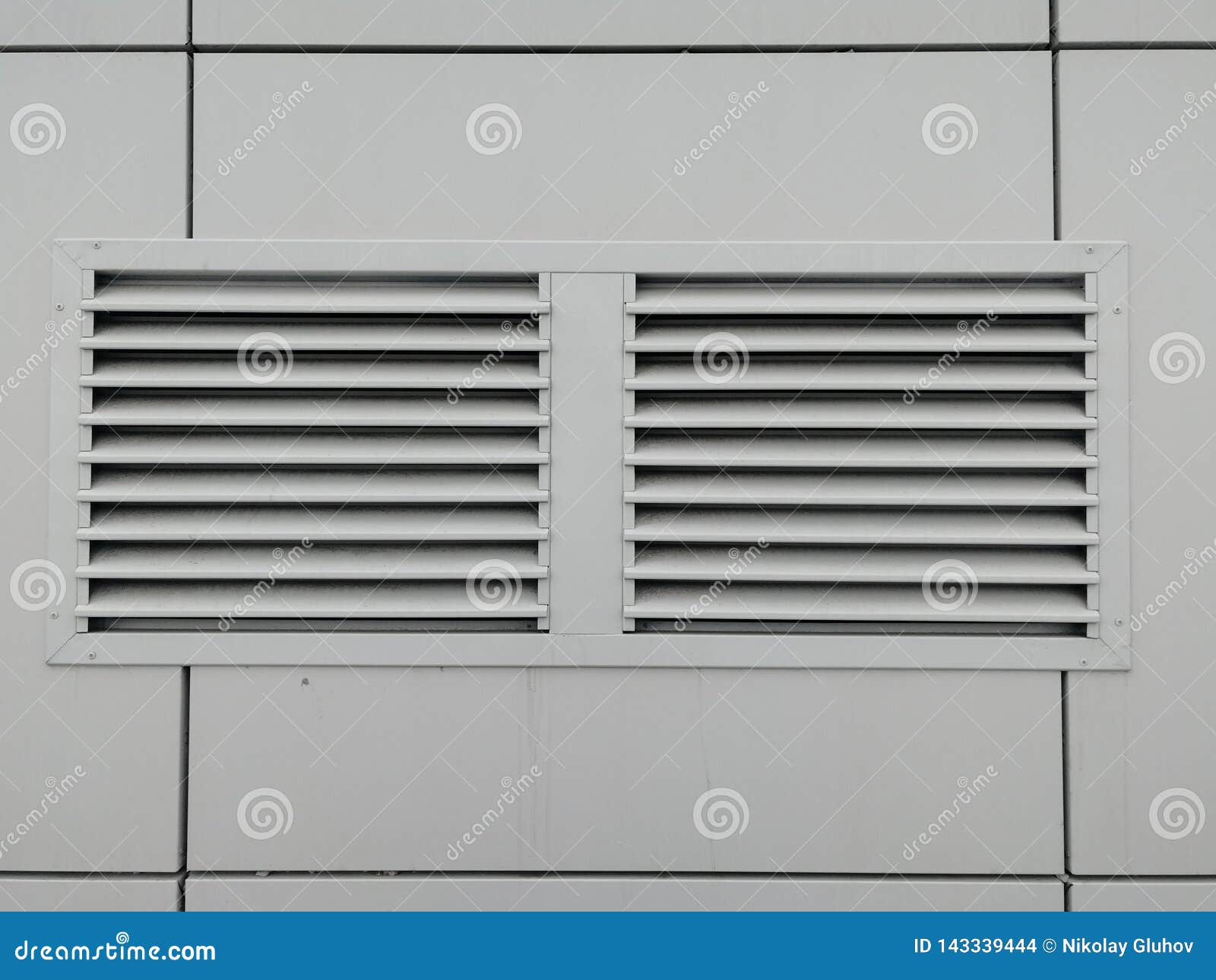 Gray Ventilation Grille. Front View Stock Photo - Image of ventilation ...