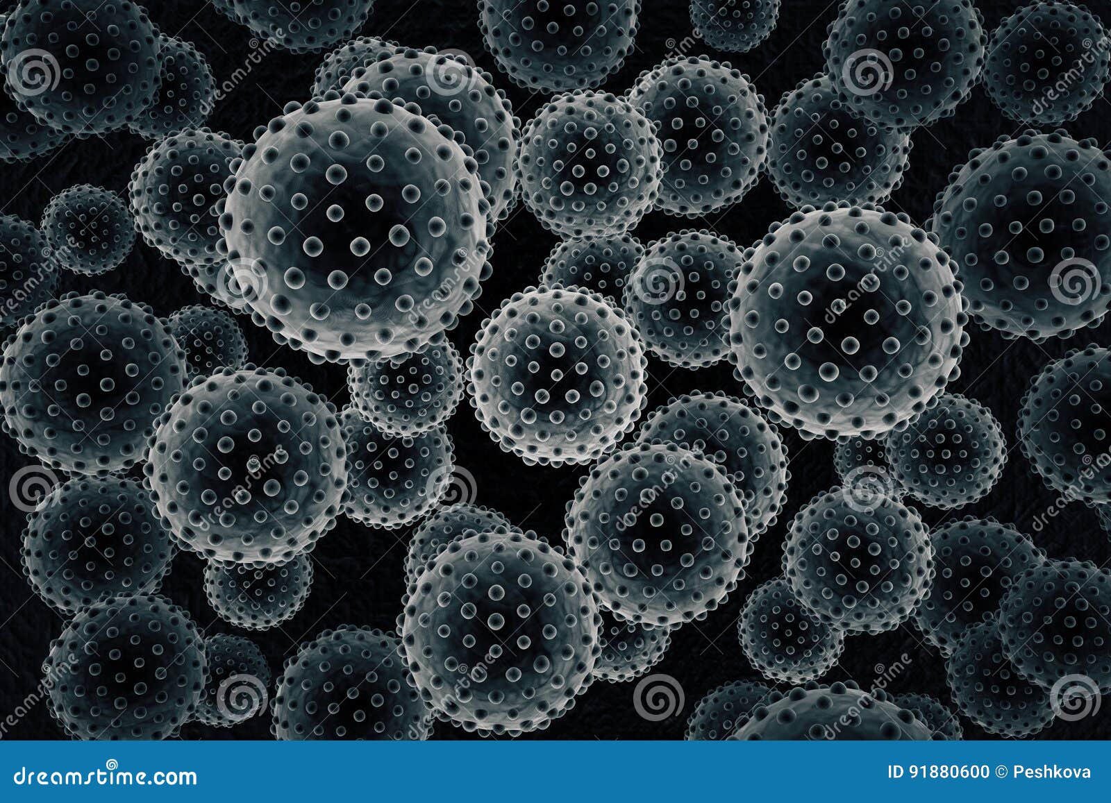 Gray virus stock illustration. Illustration of bacteria - 91880600