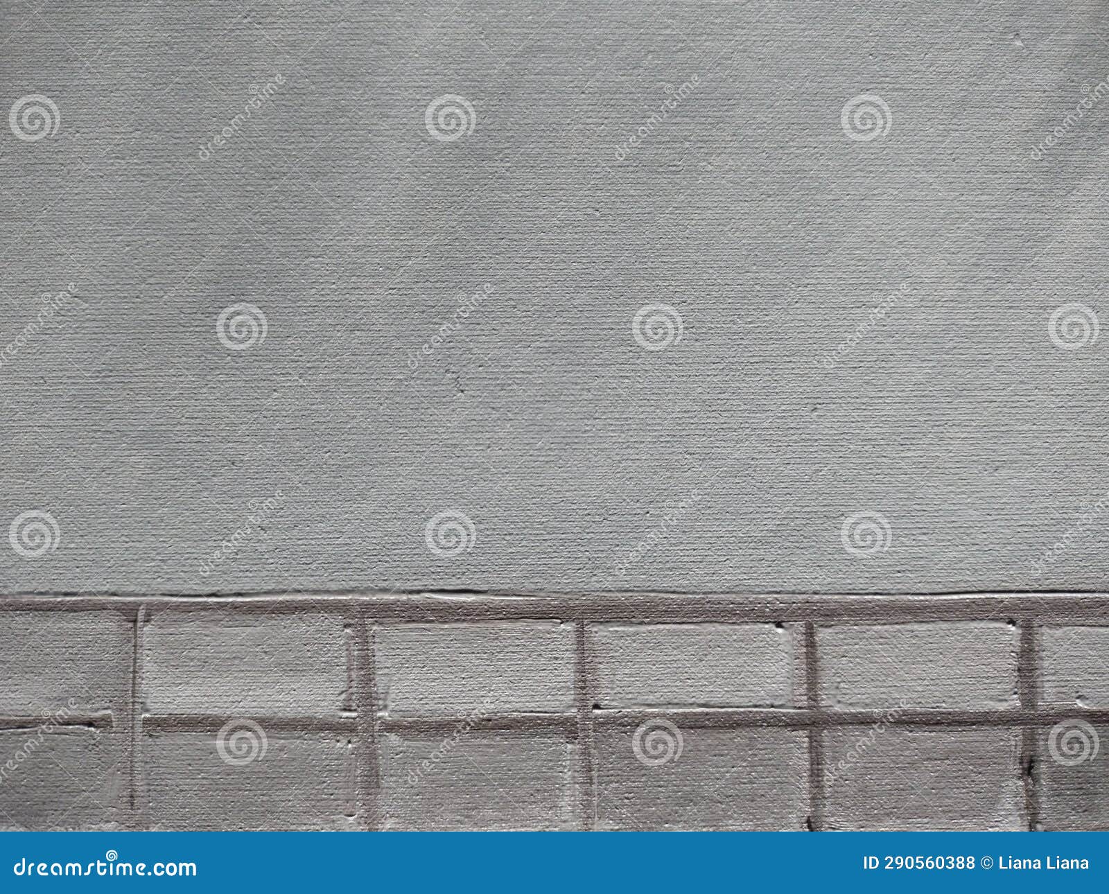 Gray Wall Brick Solid Color Effect 3D Fragment Geometry Oil Painting on ...