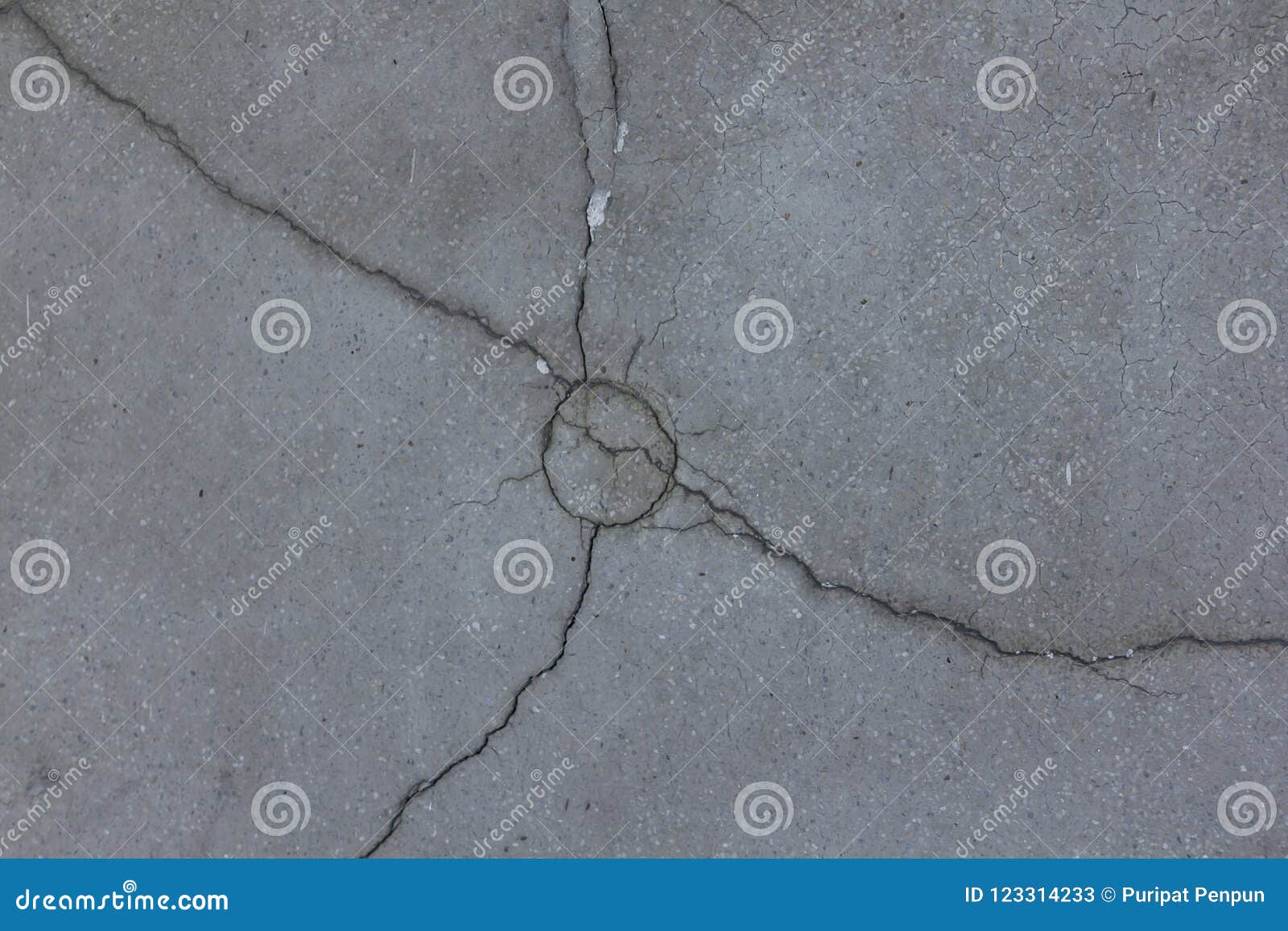 Gray Wall with Cracks As a Wavy Line. Stock Image - Image of broken ...