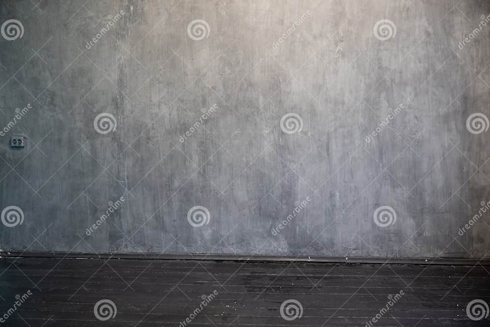 Gray Wall in a Dark Room Texture As a Background Stock Image - Image of ...