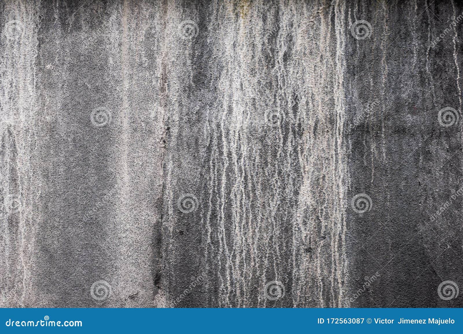 Gray Wall with Faded White Paint Stock Image - Image of shabby, texture ...