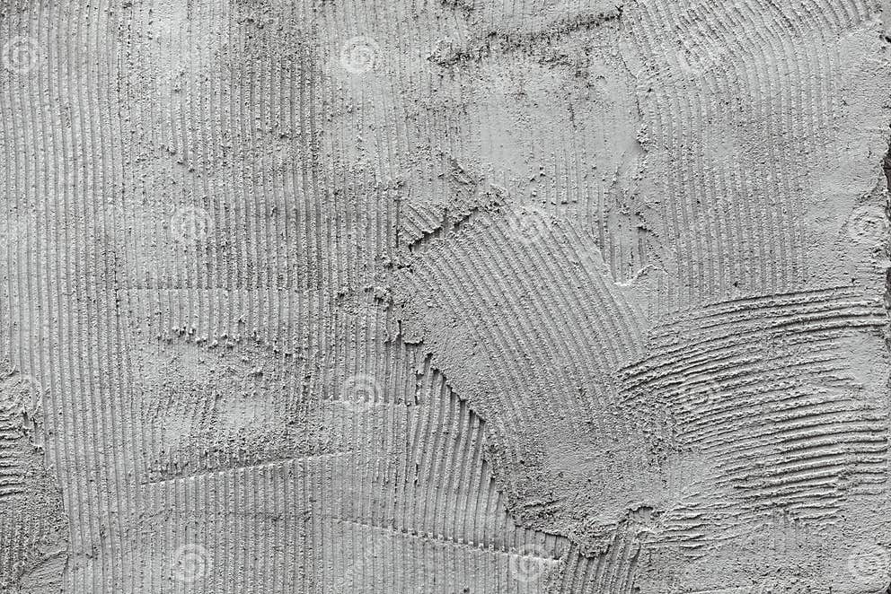Gray Wall Glue Plaster Comb Surface Stock Image - Image of bumpy, solid ...