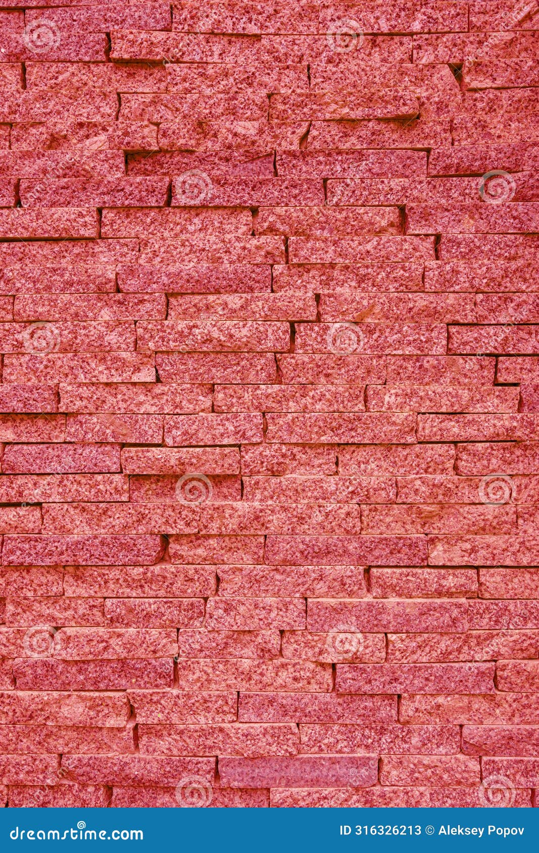 Red Wall of Rough Brick. Abstract Construction Background Stock Image ...
