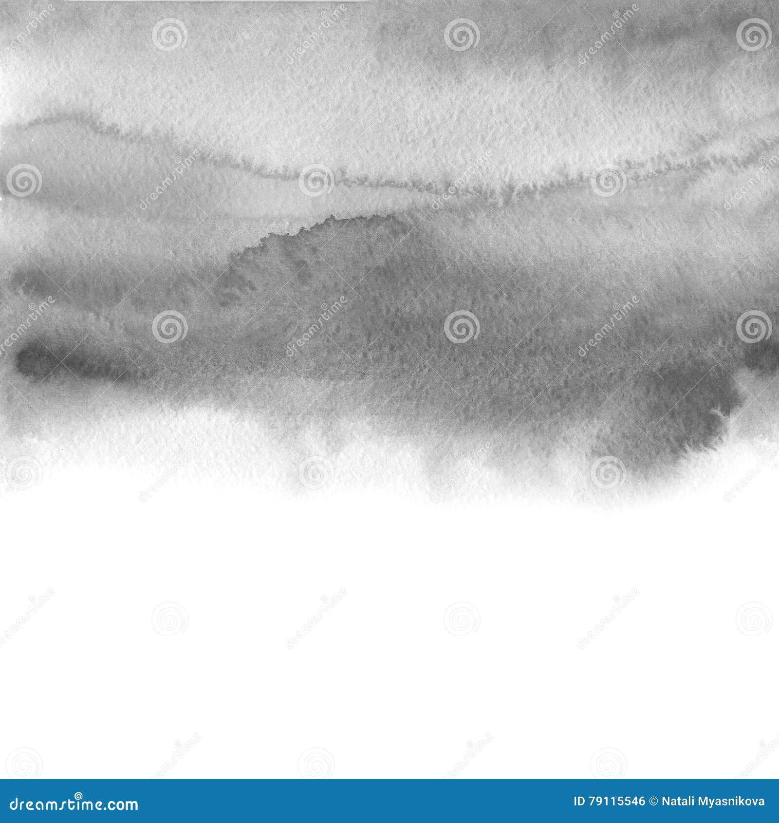 Gray Watercolor Circle. Stain With Paper Texture. Royalty-Free Stock ...