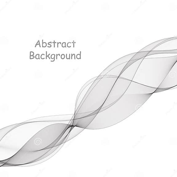 Gray Wave. Abstract Vector Graphics. Eps 10 Stock Vector - Illustration ...