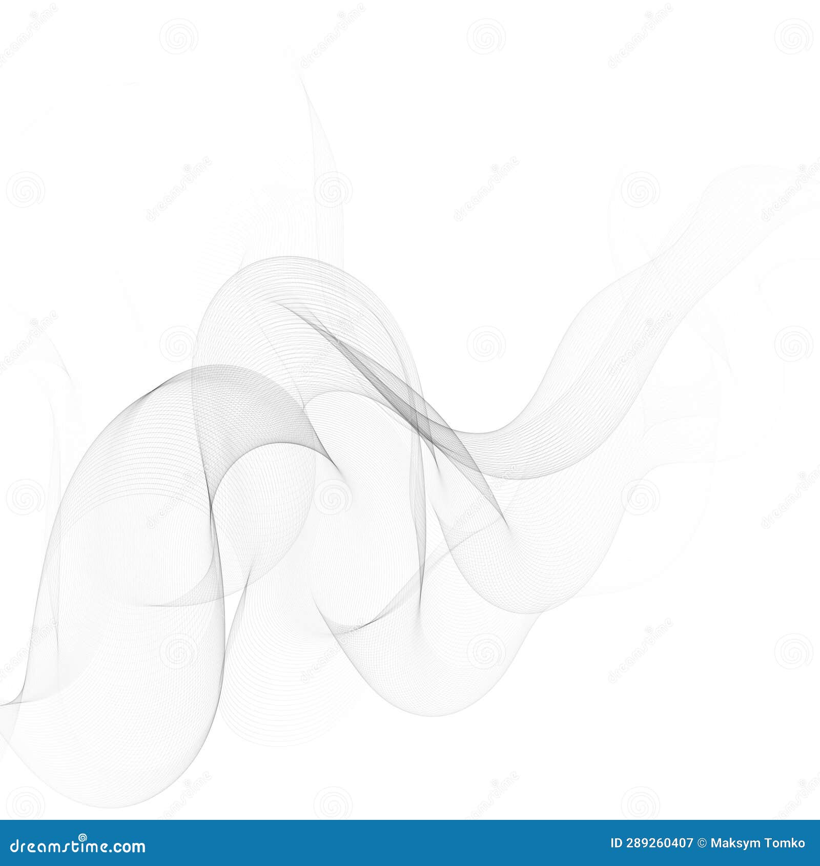 Gray Wave. Abstract Vector Graphics. Eps 10 Stock Illustration ...