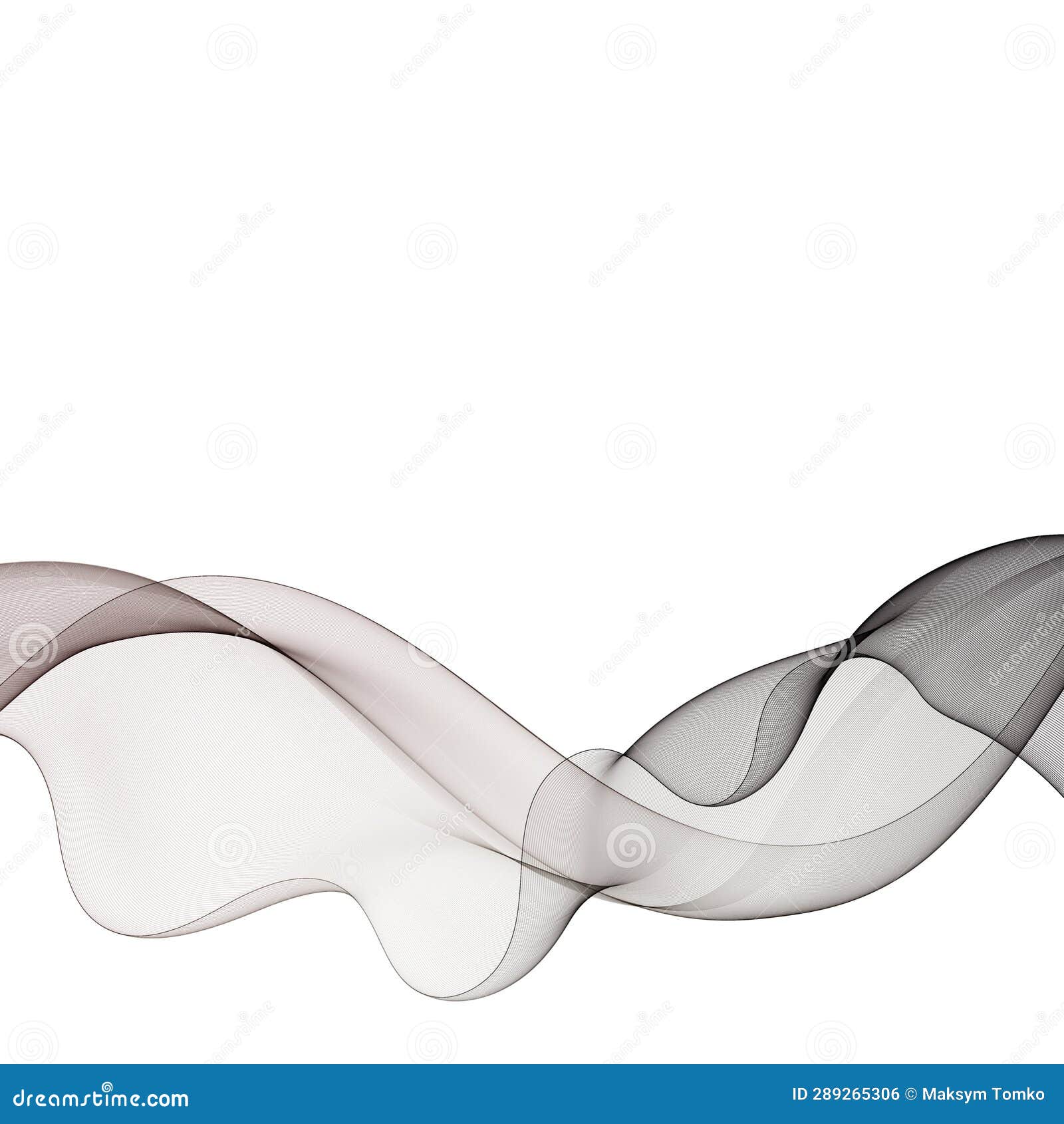 Gray Wave. Abstract Vector Graphics. Eps 10 Stock Vector - Illustration ...
