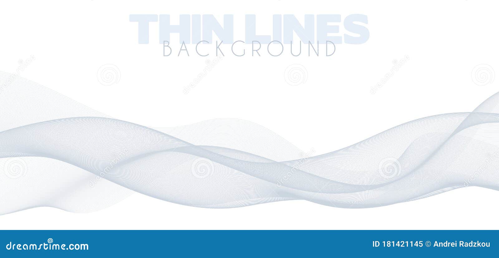 Gray Waves. Abstract Background of Thin Grey Wavy Lines Stock Vector ...