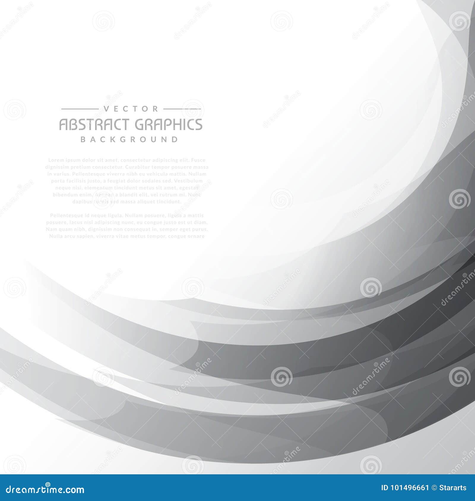 Gray Wavy Abstract Background Stock Vector - Illustration of vector ...