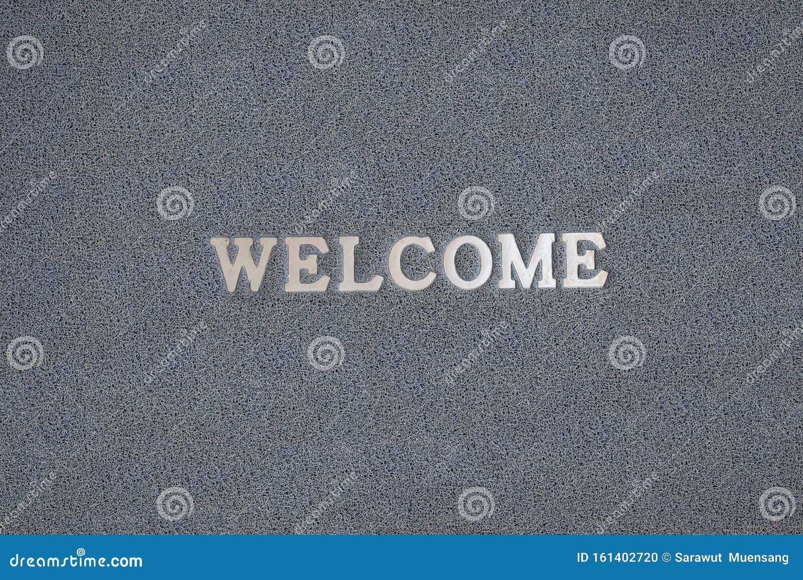 Gray welcome mat stock photo. Image of fire, lawn, coloured - 161402720