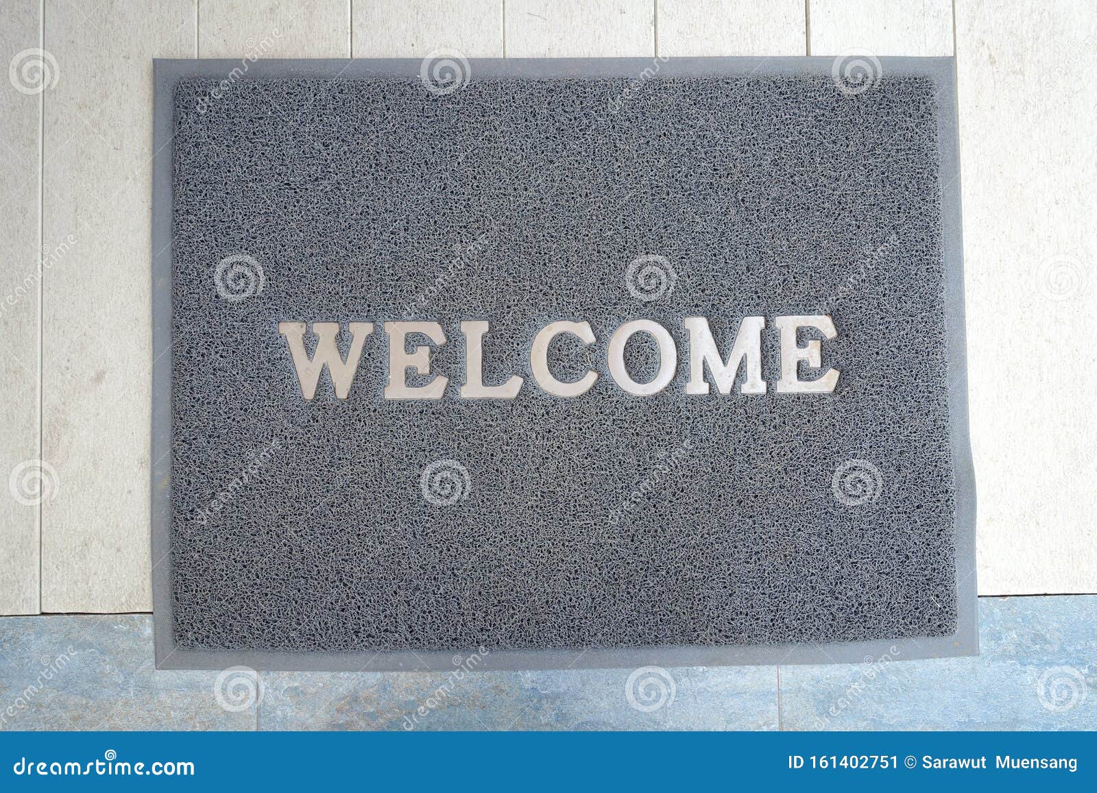 Gray welcome mat stock image. Image of glass, background - 161402751